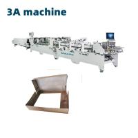 China PLC Controlled Folder Gluing Machine for 4 Corner and 6 Corner Paper Boxes 1200mm for sale