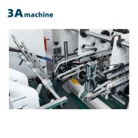China PLC Controlled Folder Gluing Machine for 4 Corner and 6 Corner Paper Boxes 1200mm for sale