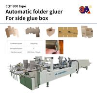 China PLC Controlled Automatic Folder Gluing Machine for Side Glue Straight Line Box Bottom Lock 1500mm for sale