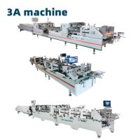 China Automatic Paper Folder Gluer Machine 380V for Corrugated Cardboard Box Making for sale