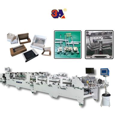 Cina PLC Controlled Folder Gluer Machine per cartone ondulato cartone scatola 200g-650g carta in vendita