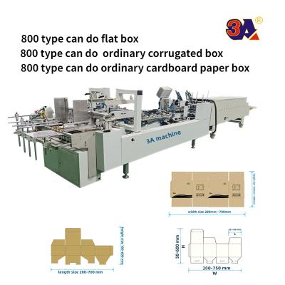 Cina PLC Controlled Folder Gluer Machine per cartone ondulato cartone scatola 200g-650g carta in vendita