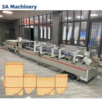China CQT-900 Crash Lock Bottom Folder Gluer Paper Folding Machine 23-75cm Bottom Lock Box Size for sale