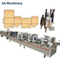 China CQT-900 Crash Lock Bottom Folder Gluer Paper Folding Machine 23-75cm Bottom Lock Box Size for sale