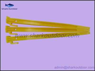 China 21.5cm Outdoor Camping plastic tent pegs for sale