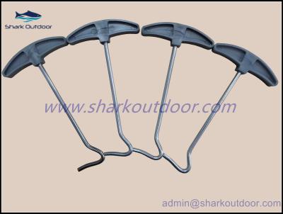 China Tent peg puller with plastic grey head for sale