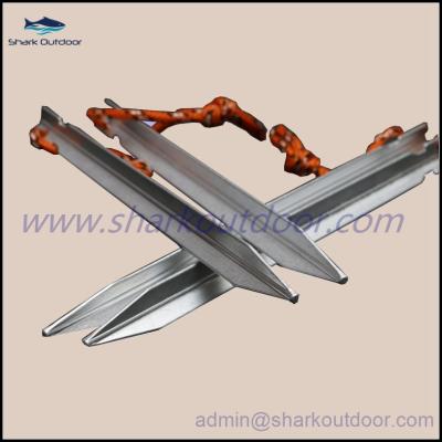 China V shaped aluminum tent pegs for sale