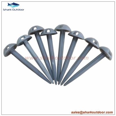 China 9.5 cm Plastic groundsheet tent peg tent stake tent accessory for sale