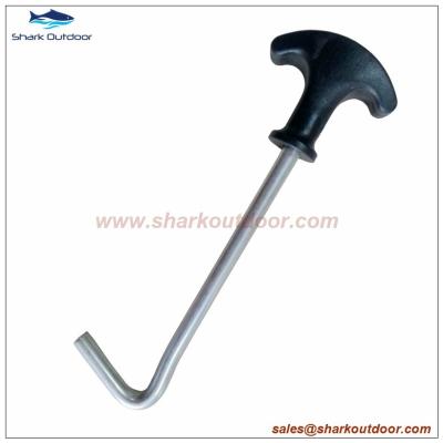 China Steel tent peg puller tent stake extractor with plastic head 16cm for sale