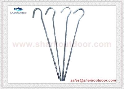 China Camping galvanized steel twist drill tent nail pegs with good price for sale