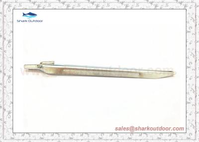China Steel Sheet Metal Plate Nails Stakes Big Cheap Military Beach Tent Pegs With Hooks for sale