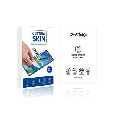 China 0.125mm Cell Phone Screen Self Repair Clear Flexible Diy Cutting Tpu Protector Film for sale