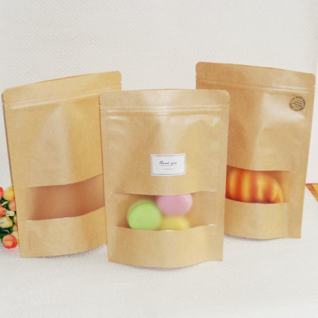 kraft paper bag with window