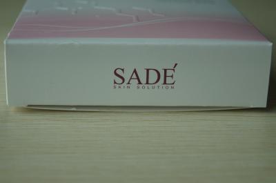 China Pink Sade Paper Packaging Box White Card For Ginseng Collagen Cosmetic Mask for sale