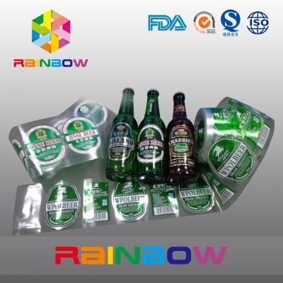 China Paper Magnet Sticker Paper Label , Irregular Silk Screen Wine Label For Health Food for sale