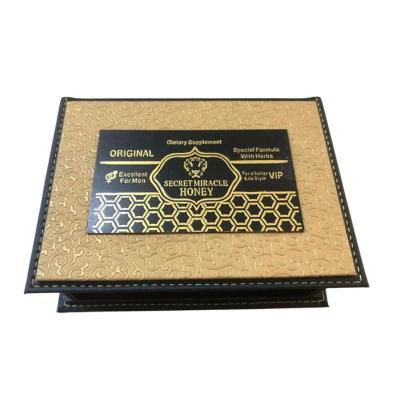 China Custom Printed Logo Luxury VITAMAX Extreme Honey Edible Packing Paper Boxes And Bags For Honey Liquid Empty Package for sale