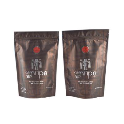 China Keny Uganda Ethiopia 250 Gram 500gram Plastic Pouches Packaging , Multiple Color Stand Up Coffee Pouches for sale
