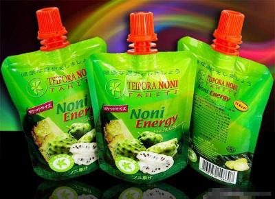 China Fruit Juice Spout Pouch Packaging With Cap for sale