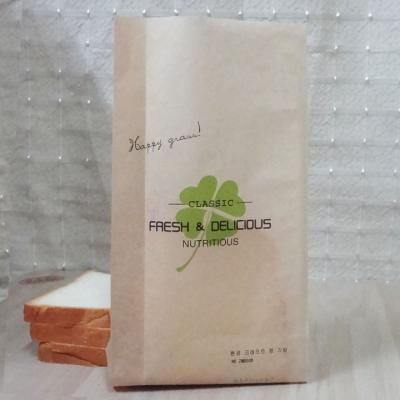 China Food Grade Custom Kraft Paper Bag Packaging Stand Up For Bread / Cake for sale