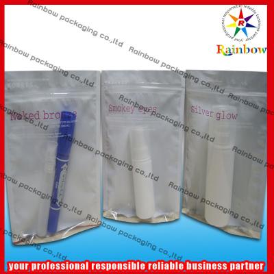 China Clear Front Cosmetic Packaging Bag Customized Printing For Candy factory