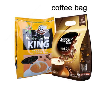 China Recyclable Coffee Packaging Pouches Custom Printing With Handle Hole for sale