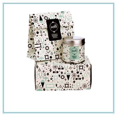Fashion Foldable Paper Box Packaging For Soap / Jewelry With Lid