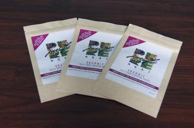 China Custom Kraft Paper Tea Bags Packaging Good Printing with Zipper for sale