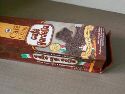 China Aluminum Coffee Bean Packaging Bag Matte Finish Brown Foil Pouch for sale