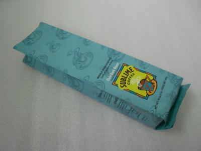 China Blue Side Gusset Aluminum Foil Packaging , Coffee Bean Packaging for sale