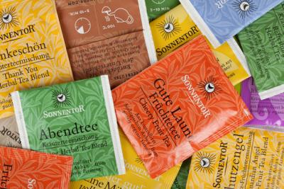 China Glossy Finish 3-side Tea Bags Packaging Small Colorful Vivid Printed for sale
