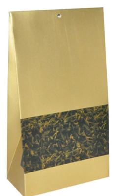 China Custom Classic Kraft Paper Packaging For Tea Bags , Flat Bottom for sale