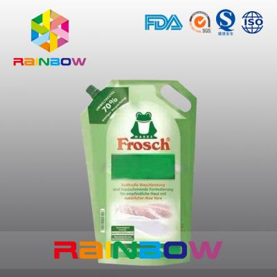 Китай Алюминиевая фольга стоит вверх мешок Spout с отверстием руки для упаковывать тензида прачечного продается