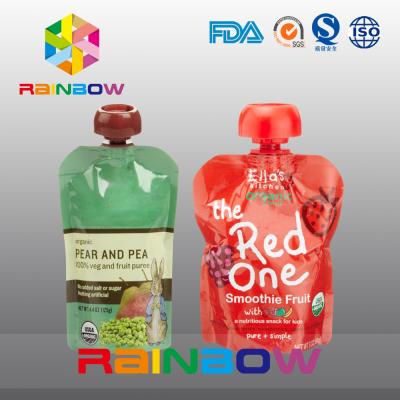 Китай мешок Споут детского питания ре-Секеезед 140мл 200мл с двойной молнией продается