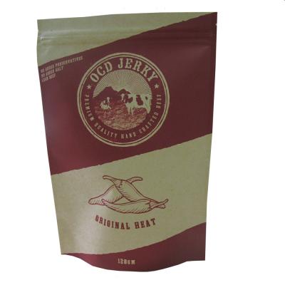 Ractangle Printed Beef Jerky Snack Bag Packaging for Peanut , Nuts