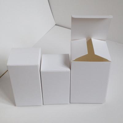 Empaquetado blanco de la caja de papel del caramelo del perfume de la joyería de la cartulina sin imprimir