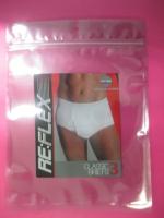 China Clear Stand Up Plastic Underware Packaging Pouches Zip Lock Customized Printed for sale