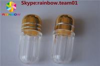 China empty plastic capsules pill containcapsule case capsule shape container hexagonal shape capsule bottle empty plastic cap for sale