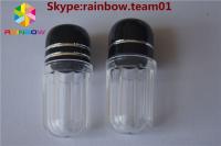 China empty plastic capsules pill containcapsule case capsule shape container hexagonal shape capsule bottle empty plastic cap for sale
