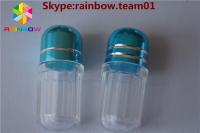 China empty plastic capsules pill containcapsule case capsule shape container hexagonal shape capsule bottle empty plastic cap for sale
