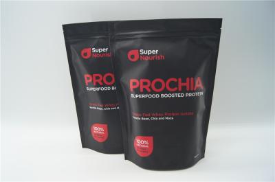 China Custom Aluminum Foil Recycled Stand Up Zipper Pouch Bags Whey Protein Packaging for sale