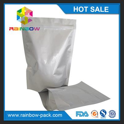 China Free sample aluminum foil stand up k bag for food storage packaging for sale