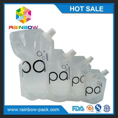 Китай 4оз/8оз/16оз прозрачные стоят вверх мешок вина с споут БПА свободным продается