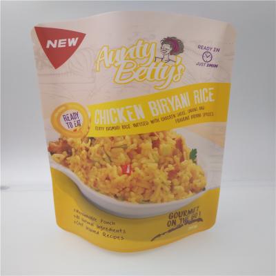 China Rice Plastic Packaging Bags For Food , Granola Custom Printed Stand Up Pouches for sale