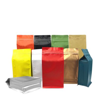 China Food Grade 500g reusable Aluminum Foil Side Gusset Coffee Bags With one-way Valve for sale