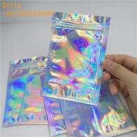 China Glossy Plastic Holographic Foil Pouch Packaging for sale