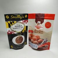 China Stand Up Snack Bag Packaging Three Side Seal Round Corner With Zipper for sale
