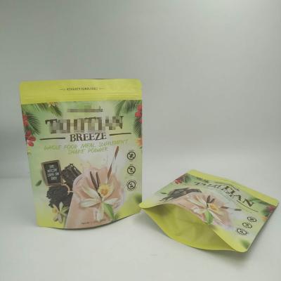 Chine La feuille d'or tiennent les poches 200g/250g pour le logo de poudre de protéine adapté aux besoins du client à vendre