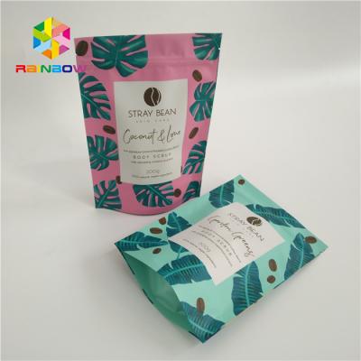 China Colorful Stand Up Pouch Bags Matt Surface With Top k Tear Notches for sale