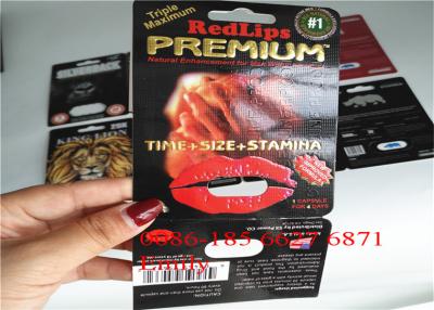 China CMYK Color Blister Card Packaging For Male Sex Pills 12000 Pcs MOQ for sale