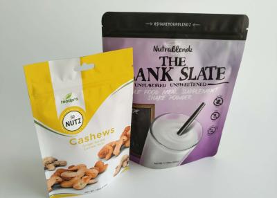 Chine Sacs à collations à protéines de cacao, sac fermeture à glissière, imprimante personnalisée à vendre